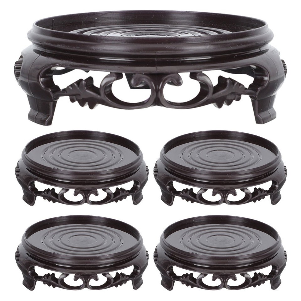 5 Pcs Base Bracket Raised Tray Decorative Pot Holder Display Pedestal ...