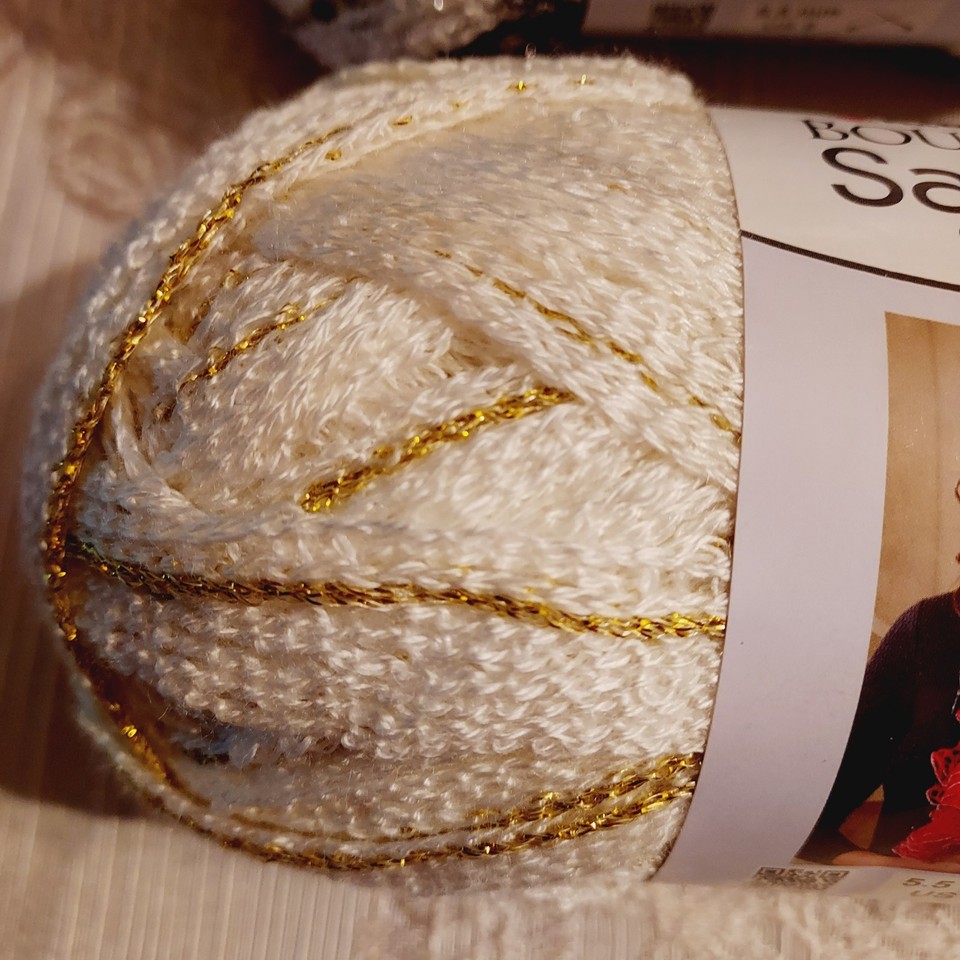 Red Heart Boutique Sashay Metallic Diamonds & Sparkle Midas Yarn Qty of ...