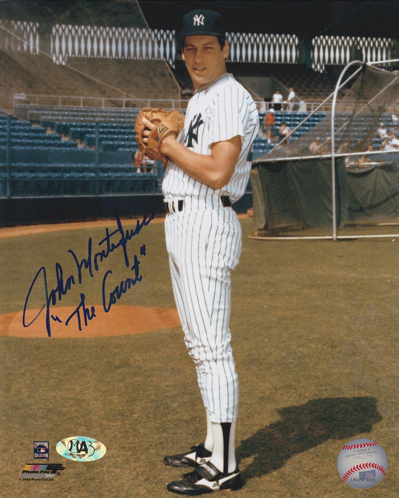 JOHN MONTEFUSCO AUTOGRAPHED "THE COUNT" 8x10 YANKEES PHOTO GIANTS ...