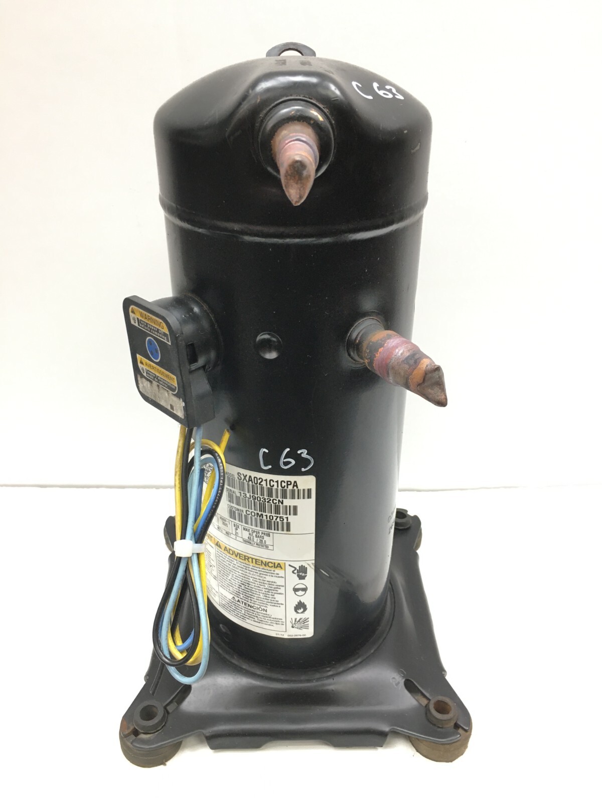 Alliance Scroll Compressor SXA021C1CPA COM10751 208-230V R410A 1 PH ...