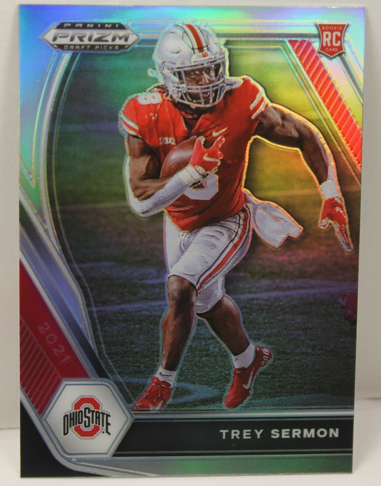 2021 Panini Prizm Draft Picks Silver Prizm Card #159 - Trey Sermon ...