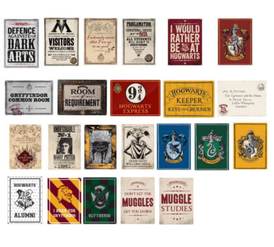 OFFICIAL HARRY POTTER SMALL TIN METAL WALL DOOR SIGN PLAQUE COMMON ROOM ...