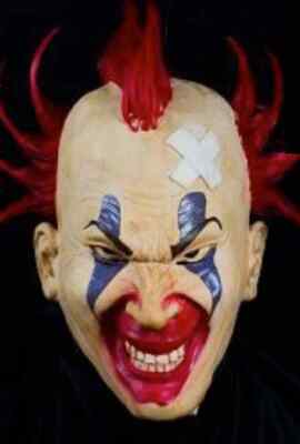 Spike Jester Mask Evil Killer Clown Fancy Dress Up Halloween Costume Accessory | eBay
