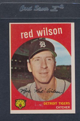 1959 Topps #024 Red Wilson Tigers EX *3976 | eBay