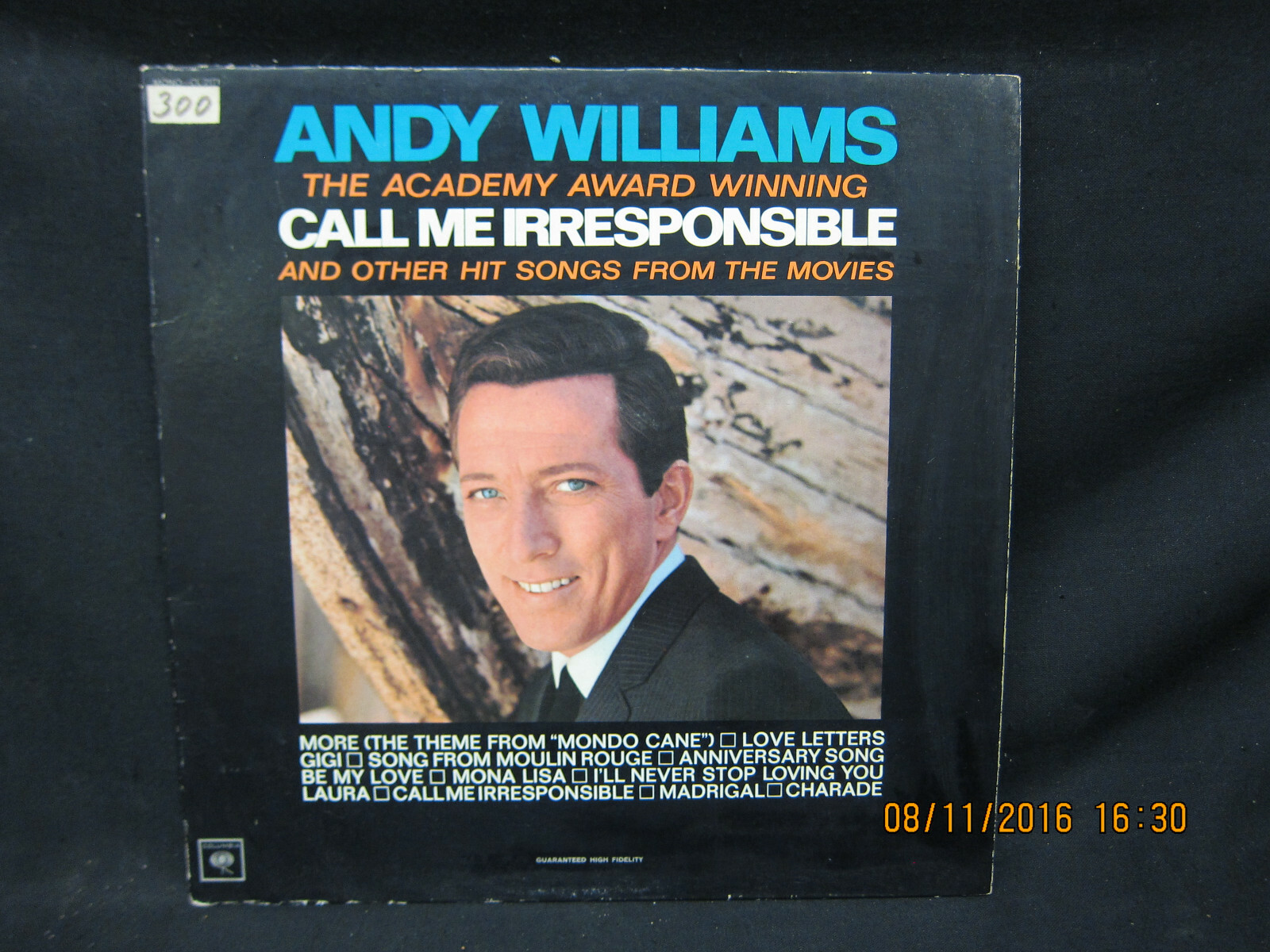 Andy Williams - Call Me Irresponsible - Columbia Records | eBay