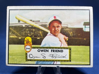 1952 Topps Baseball Card Owen Friend #160 St. Louis Browns | eBay