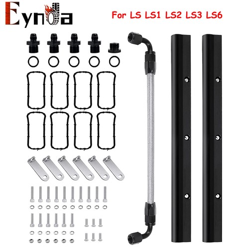 Billet Fuel Rail Kit For GM LS LS1 LS2 LS3 V8 LS6 EFI Intake Manifold ...