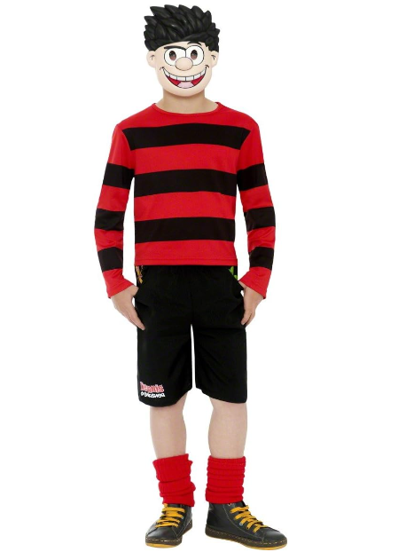 Kids Dennis The Menace Beano Boy's World Book Day Fancy Dress Costume ...