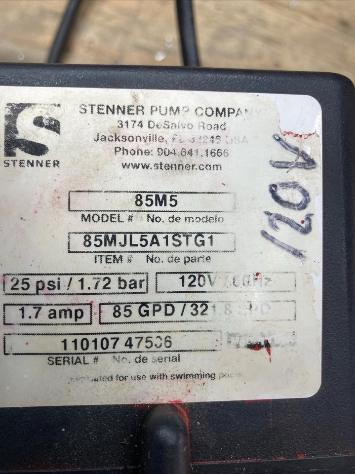Stenner Pump Model 85M5 120 Volt | eBay