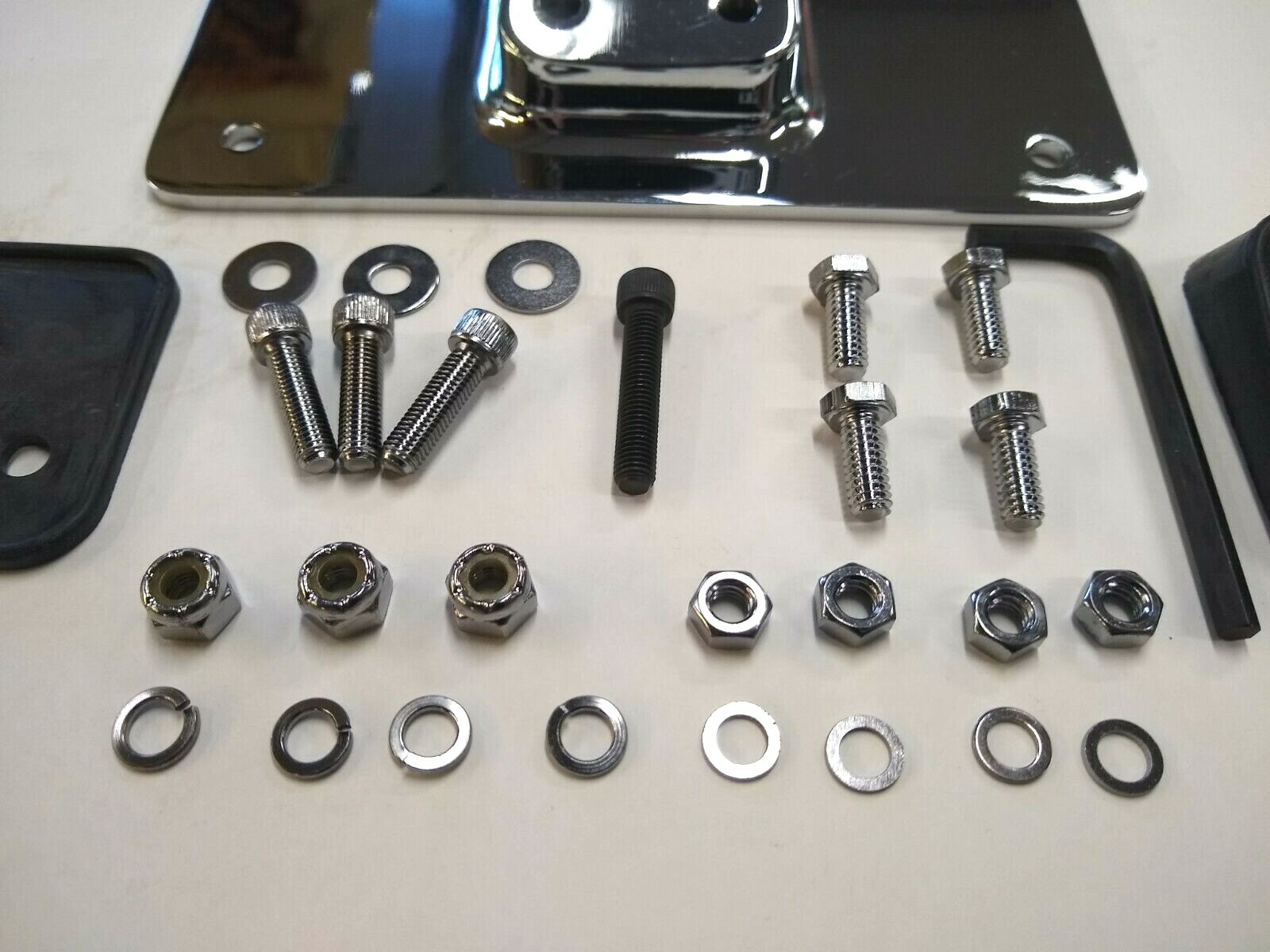 Lay Down License Plate Mount Backing Plate Kit For Harley Big Twin ...