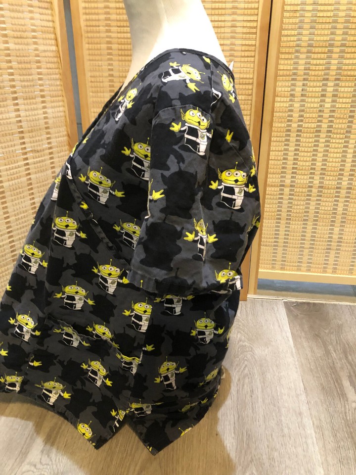 Scrubs Scrub Top Cartoon Pixar Toy Story Alien Medium M (H402) | eBay