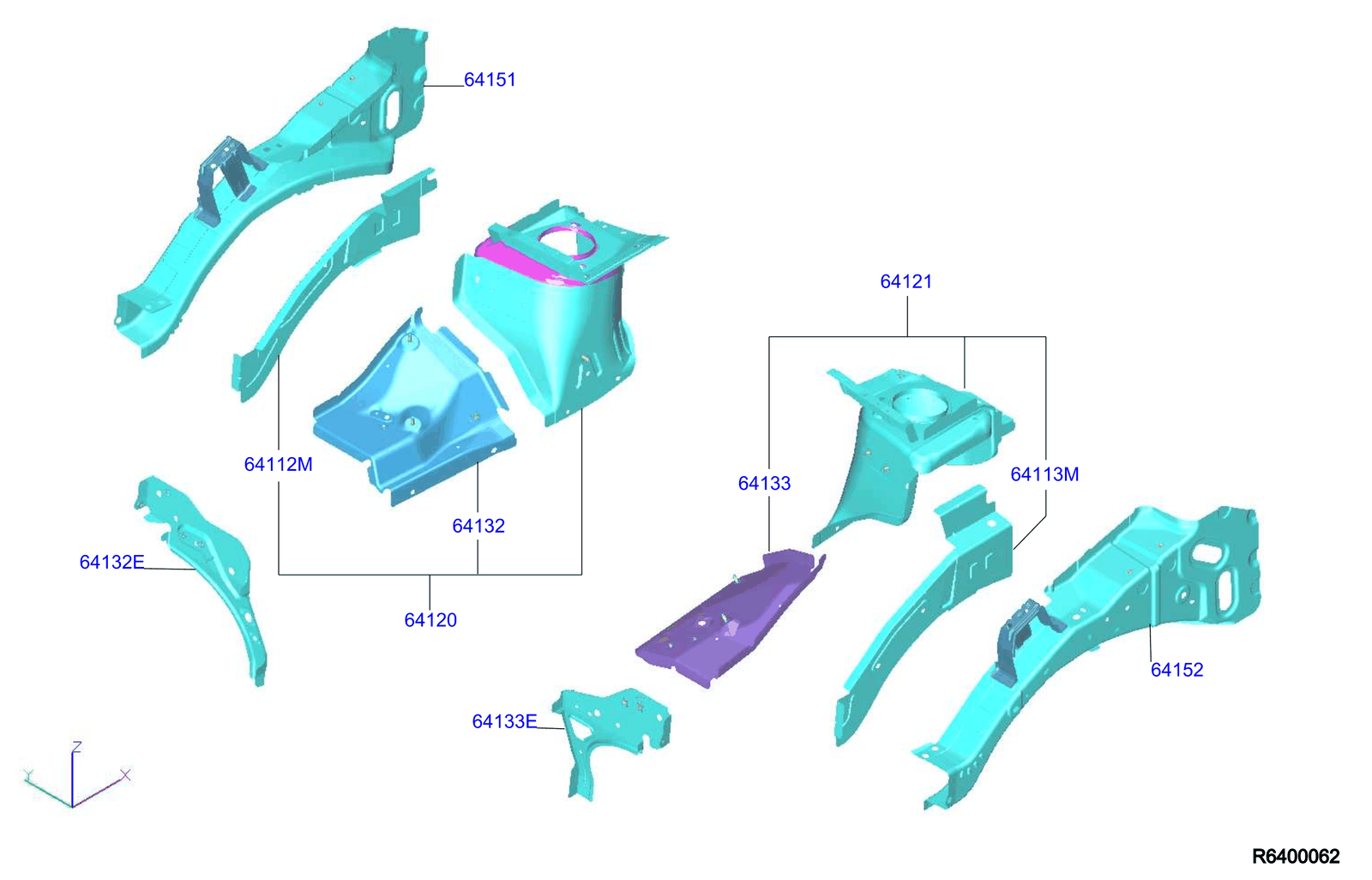 Nissan/INFINITI F4181-5SPMA Fender Rail (Left) | eBay