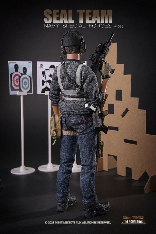 Mini Times toys M029 SEAL TEAM Navy Special Force with k-9 Dog 1/6 ...