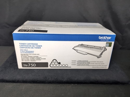NEW GENUINE Brother TN-750 Black HIGH YIELD Toner Cartridge TN750 FREE ...