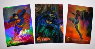 1995 DC Legends '95 Power Chrome Premiere Edition Legacy Chase Card Set ...