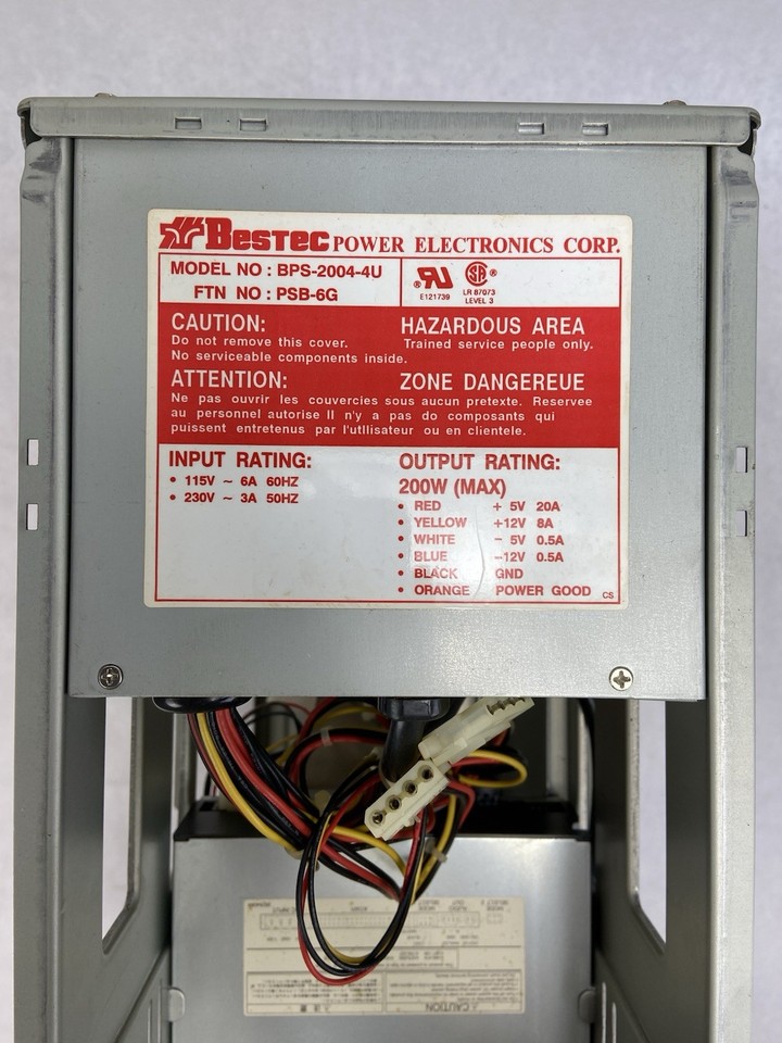 CyberMax AT Computer Case Bestec BPS-2004-4U 200W PSU | eBay