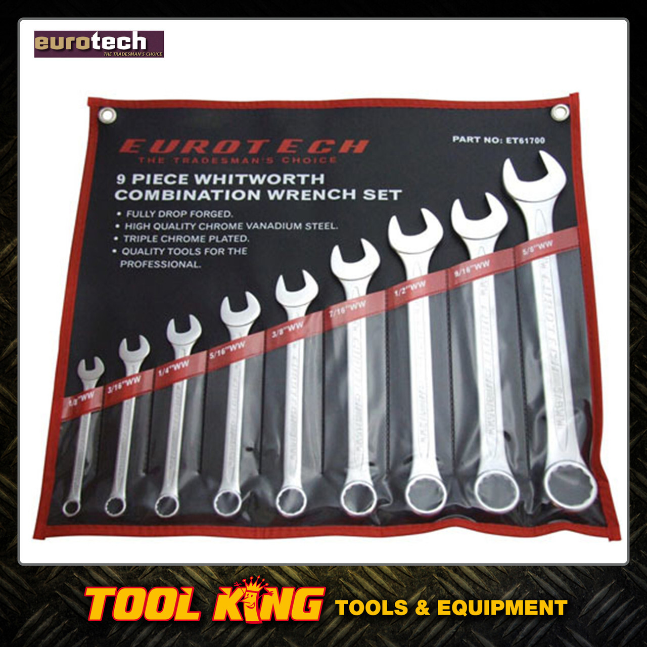 Eurotech 9pc Whitworth Spanner set Trade Quality ET61700 | eBay Australia