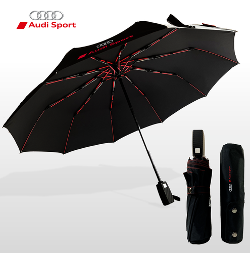 Genuine Audi Umbrella Folding Premium Quality Automatic Compact Black ...