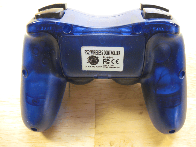 Pelican PS2 Wireless Controller PL-6614 Clear Blue - No Receiver Tight ...