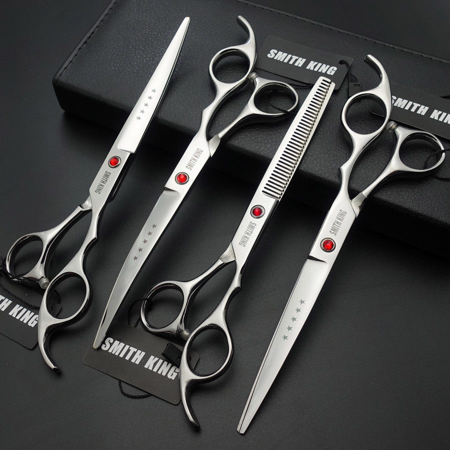 7 inch Pro.pet grooming scissors/Shears Cutting+2Curved+Thinning shears ...