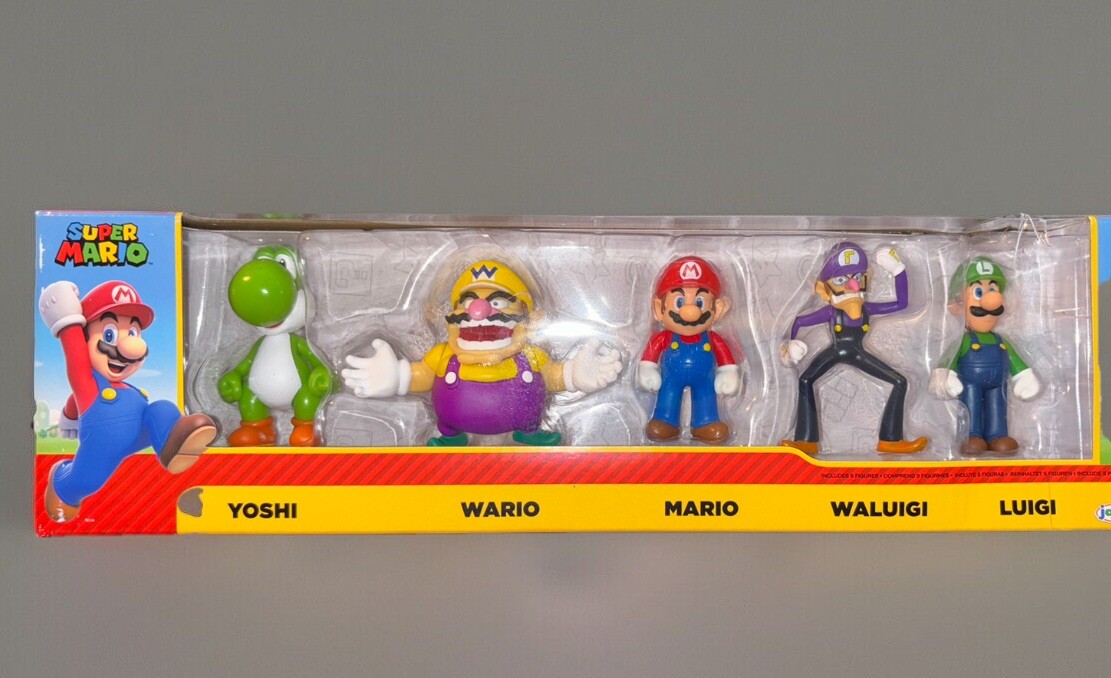 Mario Luigi Wario Waluigi Yoshi 24 Pcs Super Mario Bros Mario Wario