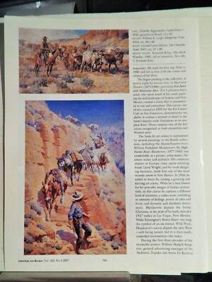 WILLIAM R LEIGH ART PIECES VTG ORIG 2007 ADVERTISEMENT | eBay