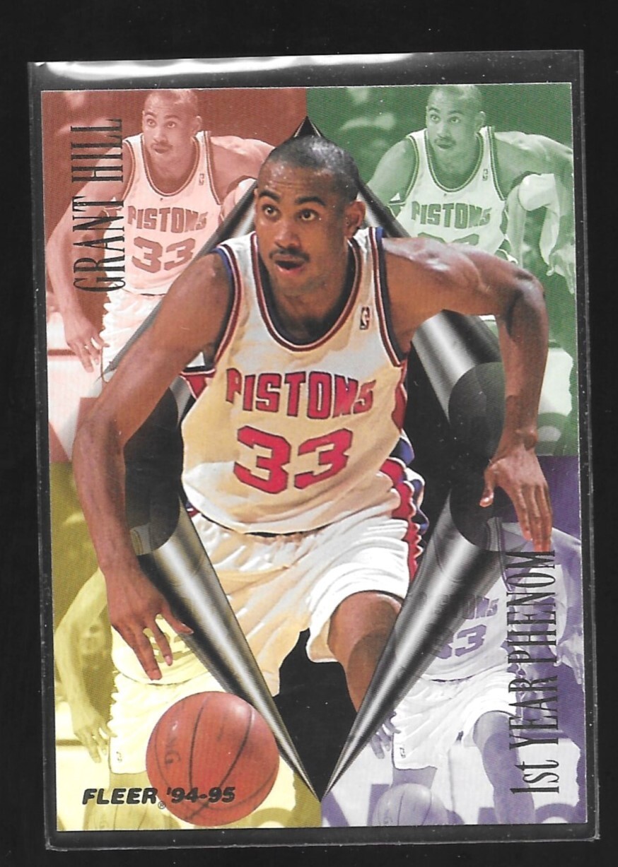 1994-95 Fleer 1st Year Phenom Grant Hill Detroit Pistons Rookie Year | eBay