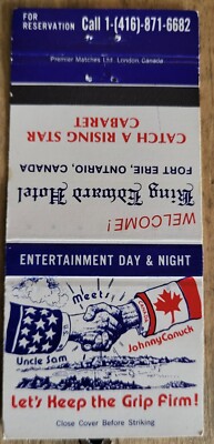 Matchcover Canada Fort Erie Ontario King Edward Hotel | eBay