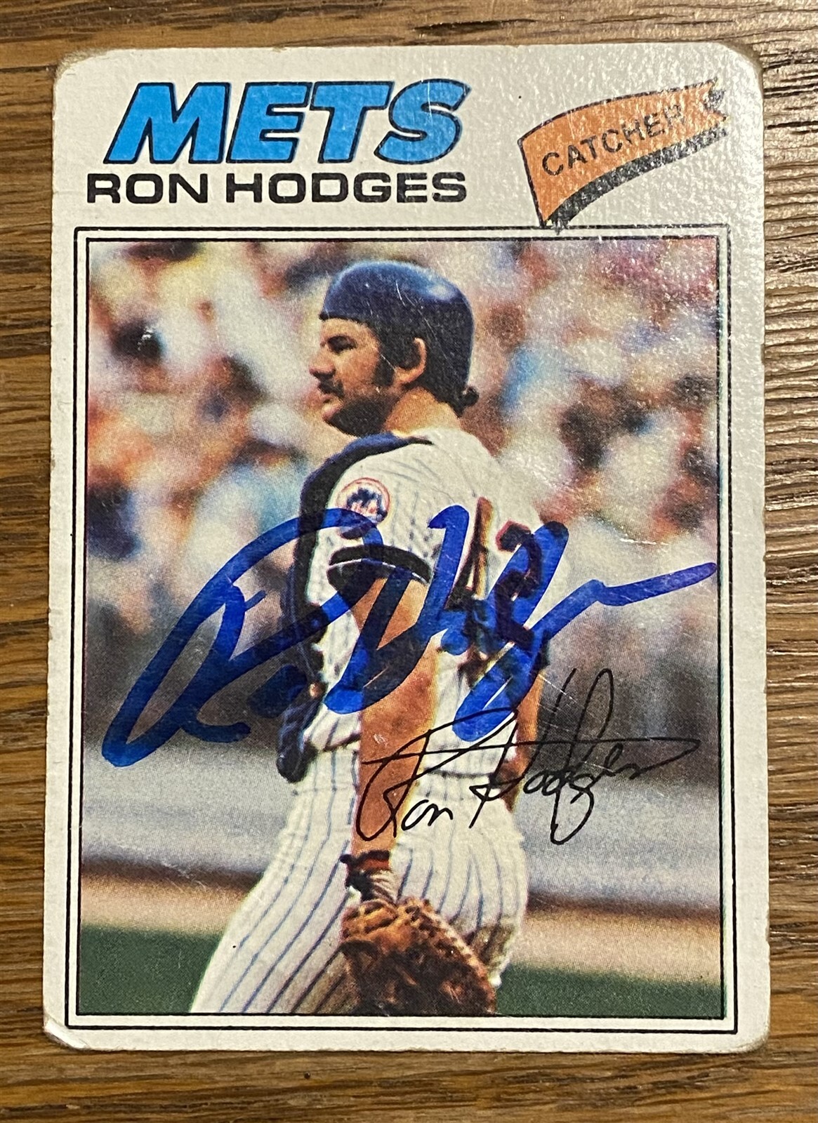 Ron Hodges Signed 1977 Topps Autograph Card - NY Mets | eBay