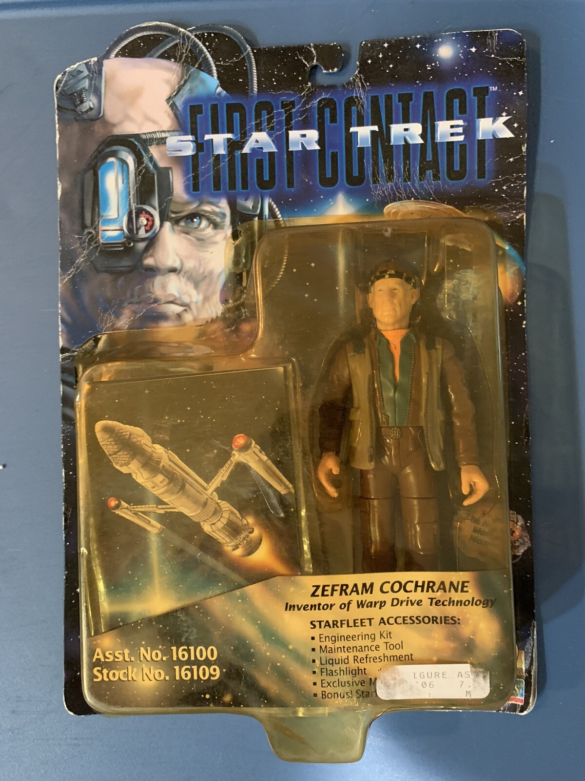 Star Trek First Contact Zefram Cochrane Playmates Action Figure Vintage ...