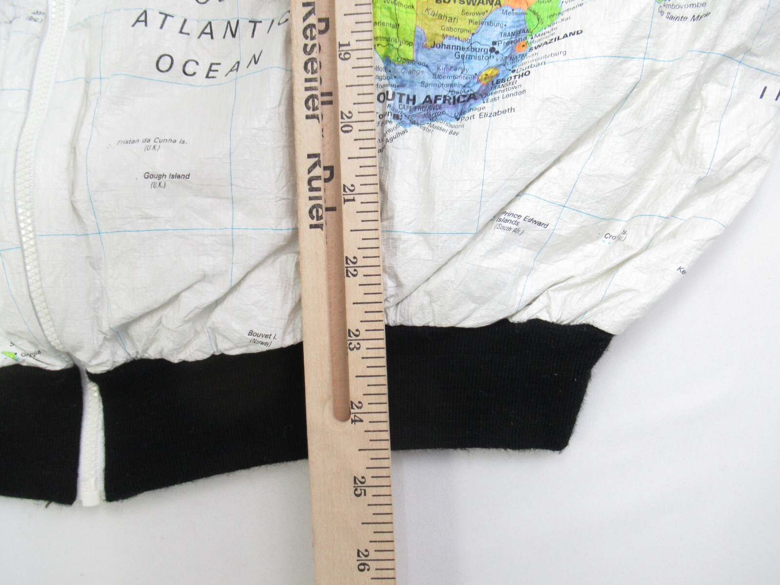 Vintage Wearin The World Map Jacket Mens Size XL Tyve… - Gem