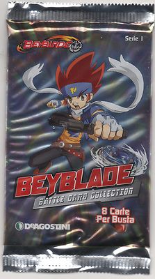BEYBLADE SERIE 1 BATTLE CARD COLLECTION CARD CARDS BUSTINA SEALED PACK ...