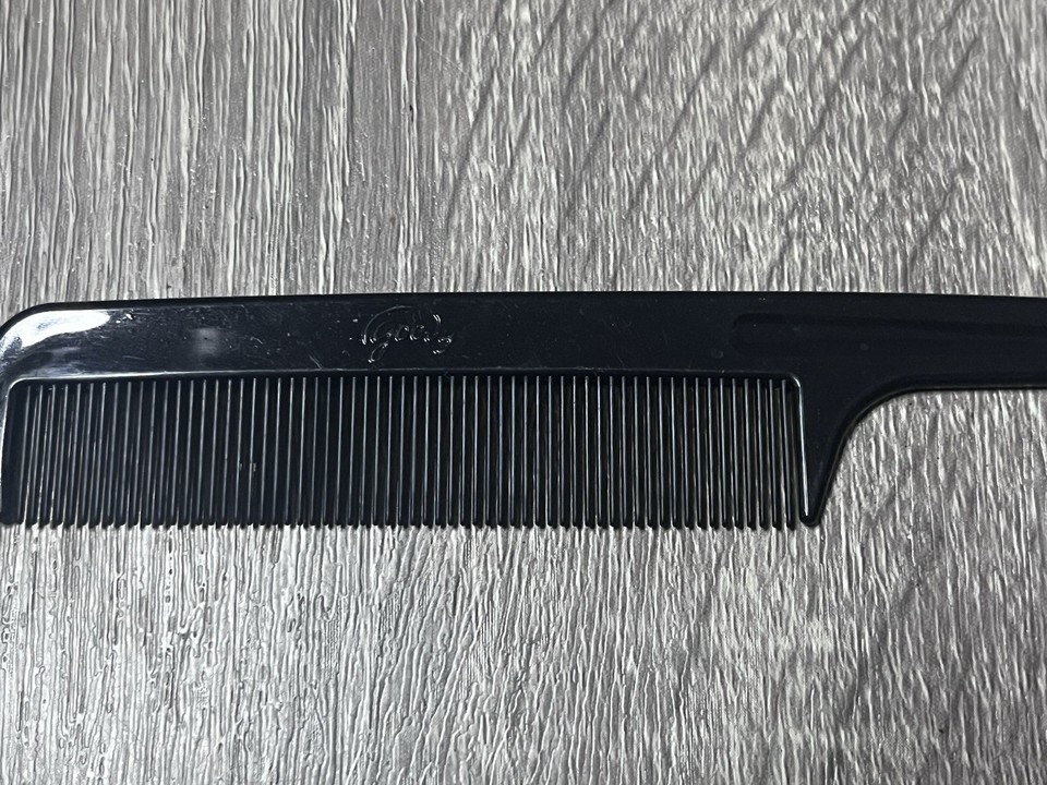 Vintage Goody Rat Tail Teasing Comb Black Plastic 8 Inches VTG Hair ...
