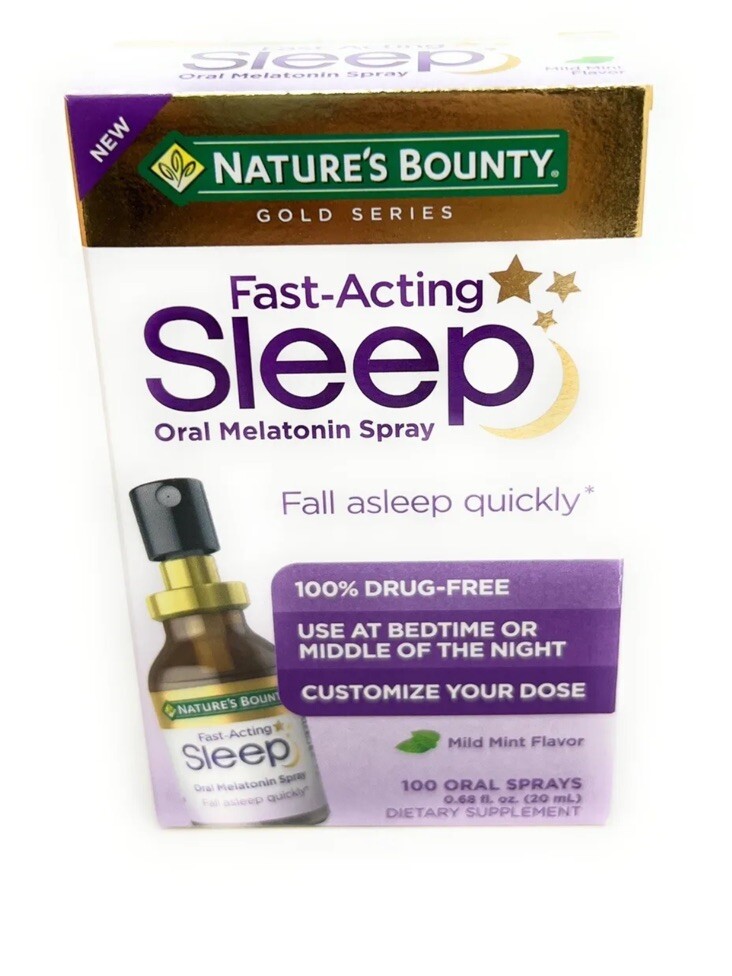 Nature’s Bounty Fast Acting Melatonin Sleep Aid Spray - 0.68 fl oz for ...
