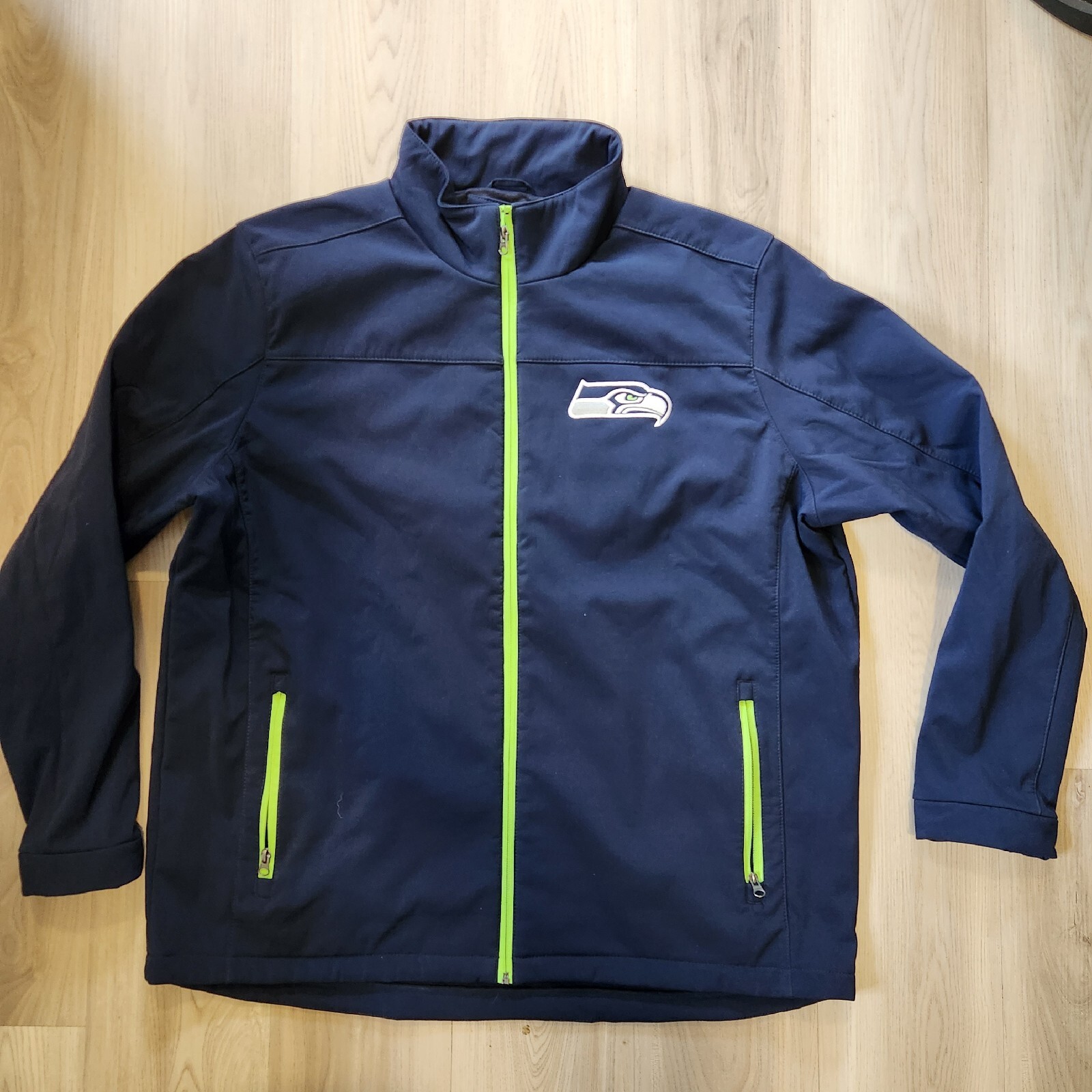 NFL Seattle Seahawks Full Zip Softshell Jacket Fleece… - Gem