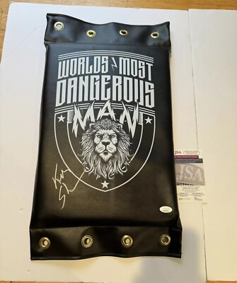 Ken Shamrock Signed Full Size Turnbuckle Pad Wrestling WWE UFC TNA WMDM ...