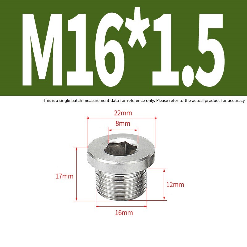 Metric Male Thread Hex Socket Pipe Plug 304 Stainless Steel M8-M48 | eBay