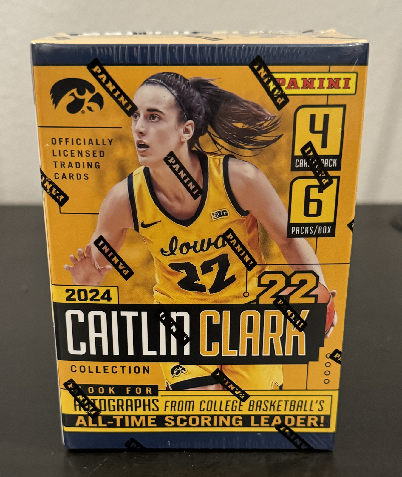 2024 PANINI CAITLIN CLARK COLLECTION BLASTER BOX HY-VEE EXCLUSIVE DOT ...