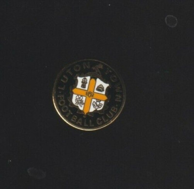 LUTON TOWN F.C .'Small Black Crest' Enamel Badge FREE POST UK | eBay UK