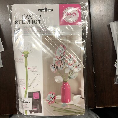 We R Memory Keepers Flower Stem Kit 9 Green Stems 1 Piece Missing From ...
