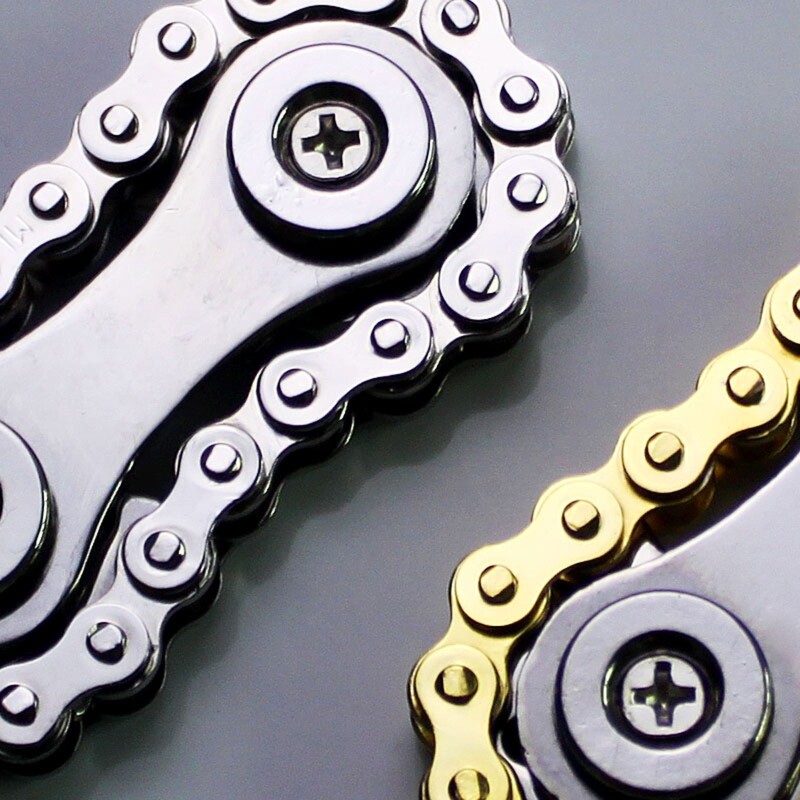Metal Chain EDC Toy Chain Gear Gyroscope Fingertip Sprockets | eBay