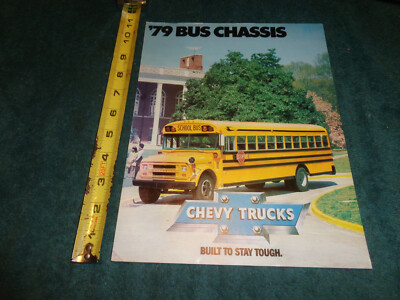 1979 CHEVROLET SCHOOL BUS SALES BROCHURE / ORIGINAL DEALERSHIP FOLDER ...