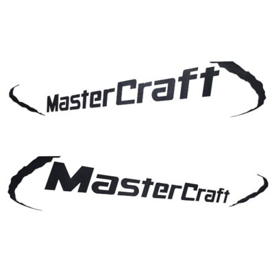 MasterCraft Boat Hull Decals 750707 | Black Logo Stickers (Set of 2) | eBay