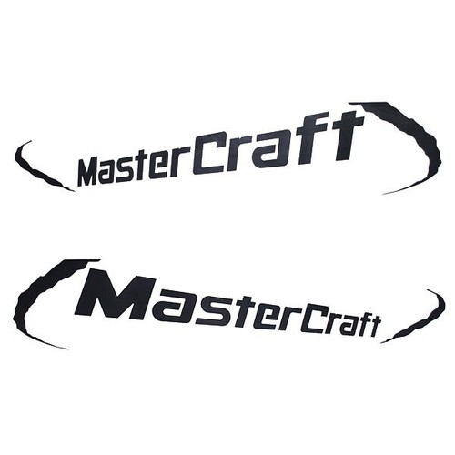 MasterCraft Boat Hull Decals 750707 | Black Logo Stickers (Set of 2) | eBay
