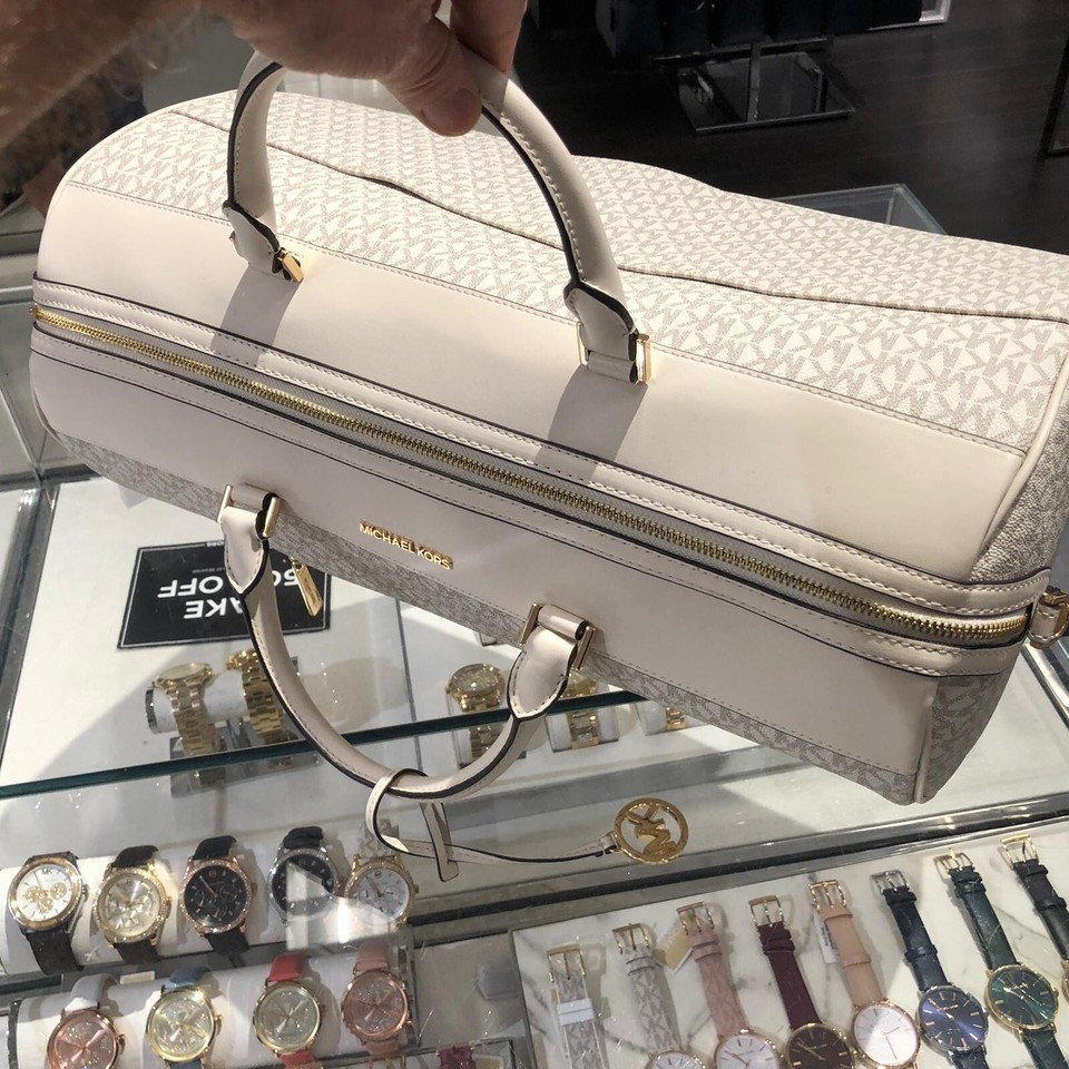 Michael Kors Jet Set Travel XL Duffle Weekender Luggage Bag - Light ...