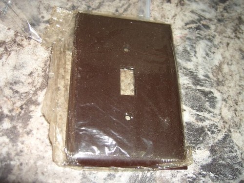 Vintage NOS slater sta-kleen smooth bakelite single gang toggle switch ...