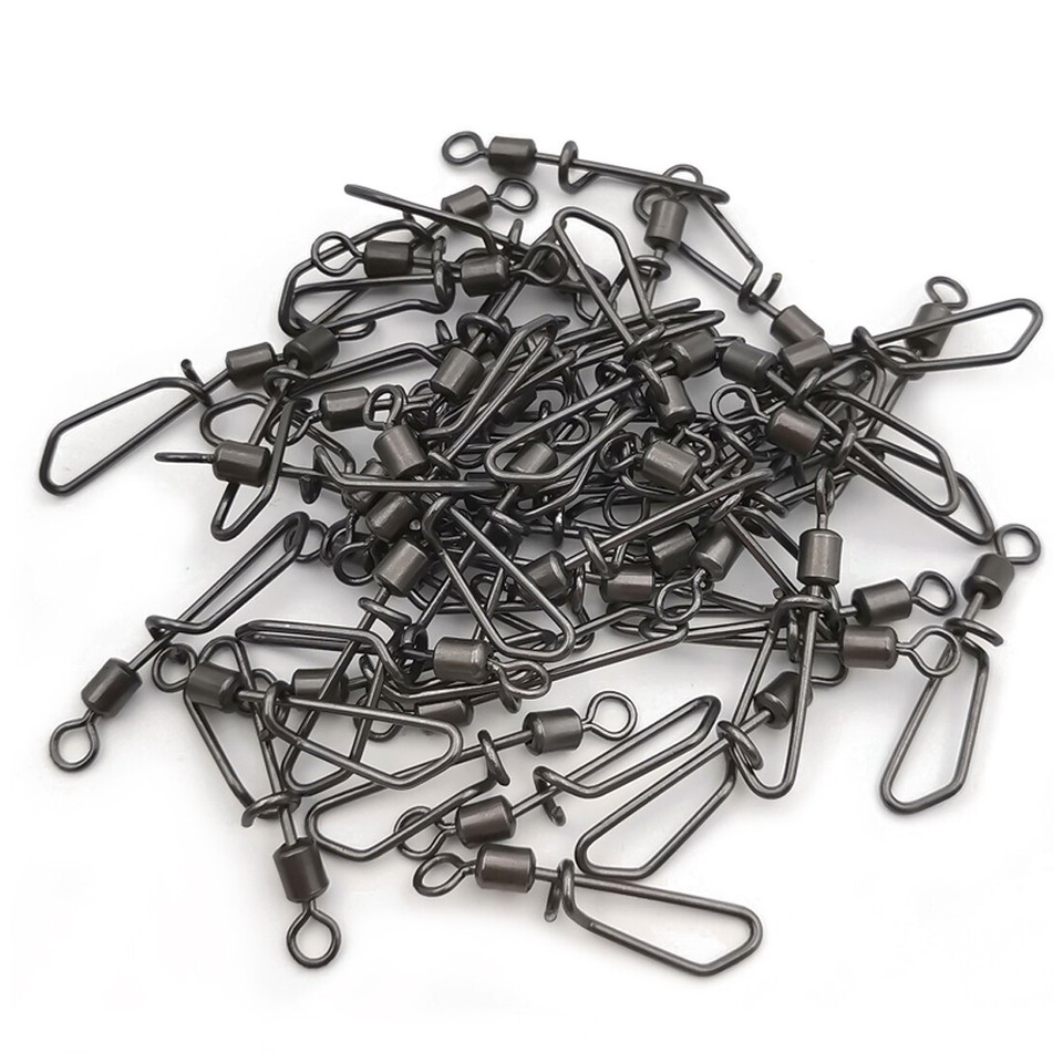 Rolling Spin Swivels Clip-on Link Lock Swivels Coastlock Fishing Line ...