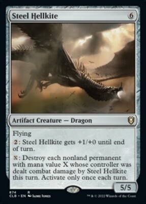 MTG Baldur's Gate R Steel Hellkite #874 | eBay