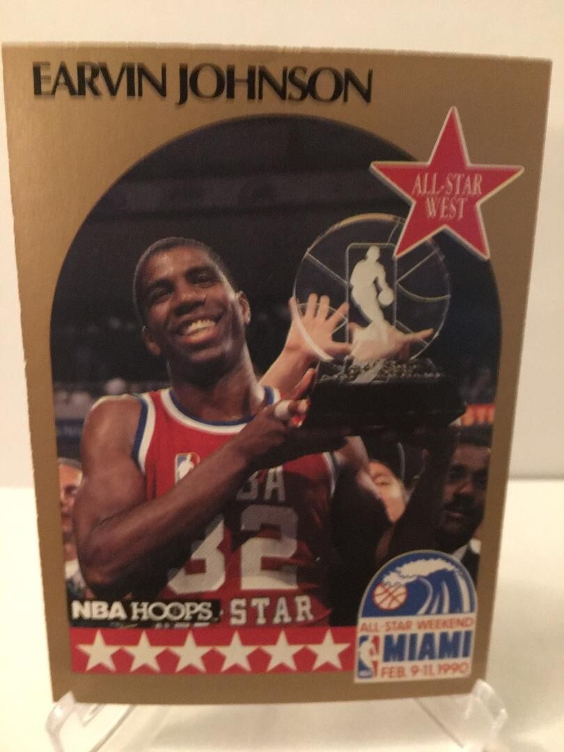 EARVIN JOHNSON 1990 NBA HOOPS #18 GOLD, THE 1990 ALL STAR GAME MVP | eBay