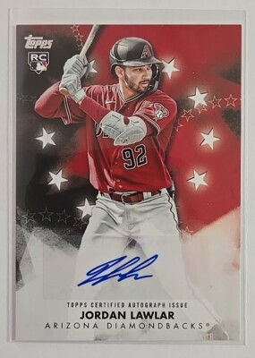 2024 Topps Series 1 JORDAN LAWLAR #BSA-JL Baseball Stars Auto Rookie RC ...